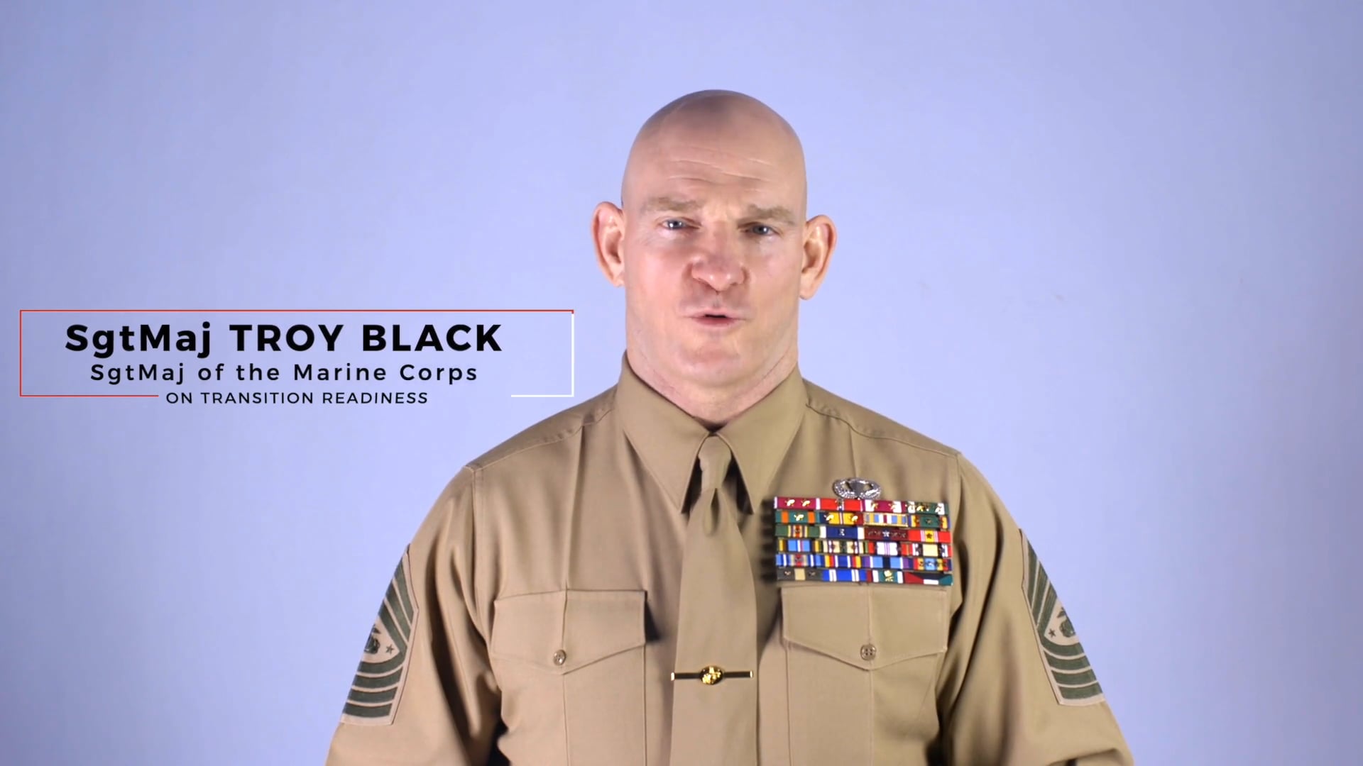 Transition Readiness - SgtMaj Troy Black on Vimeo