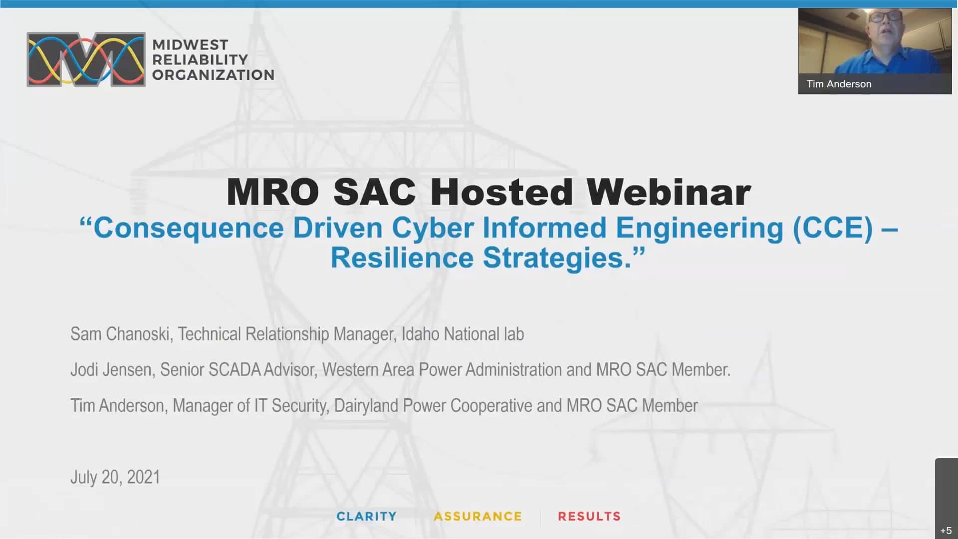 Consequence Driven Cyber Informed Engineering - Resilience Strategies ...
