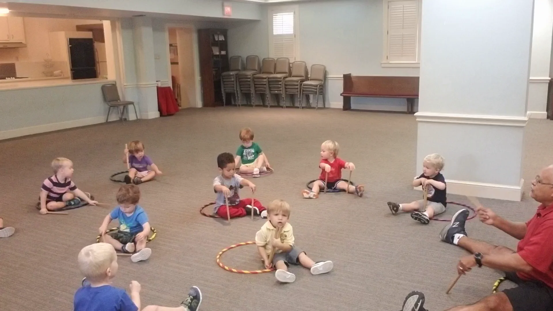 Rhythm Sticks #4. - age 2 Hammer the Nail Variations 1. to 4. 1 minute ...