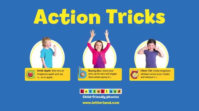 Letterland Action Tricks and Letter Sounds (American accent) on Vimeo