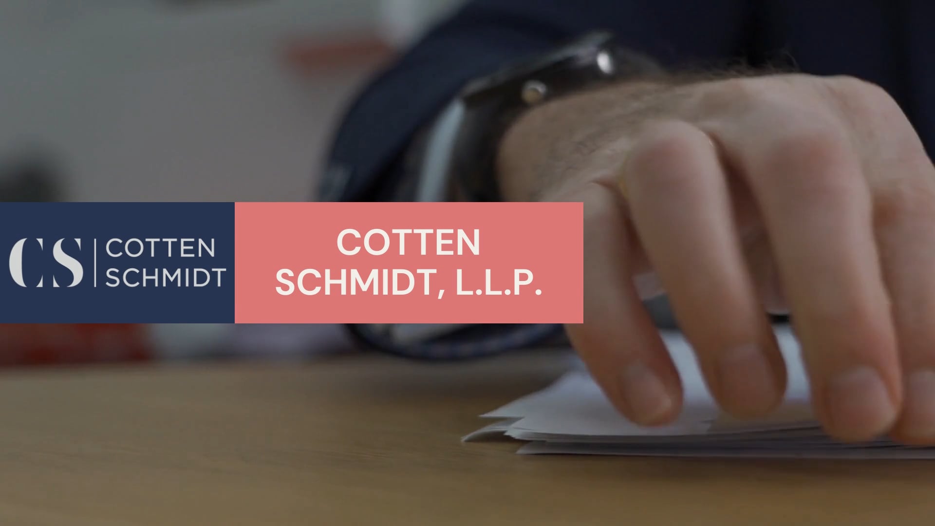 LAWYER | COTTEN SCHMIDT on Vimeo