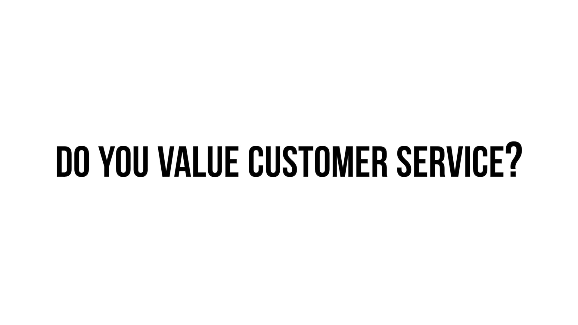 Customer Service on Vimeo