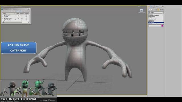 CAT Tutorial: (Ch1 : Rig-PartA) -Character Rigs for UDK(Unreal) using CAT in 3dsMax2011 on Vimeo