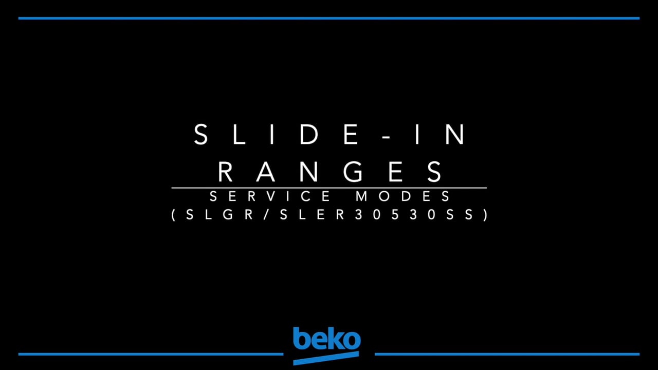 Beko Technical Training Videos - Slide-In Ranges & Wall Ovens - Service ...
