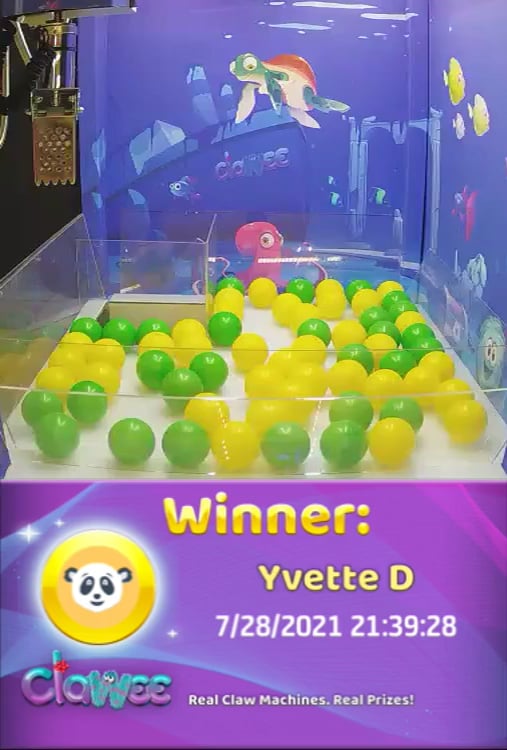 I played Clawee and won a real prize! Check it out! --->