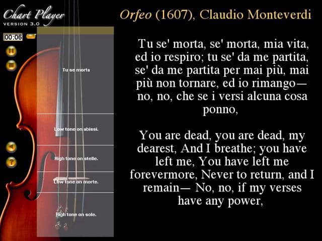 Monteverdi, "Tu Se Morta" from 'L'Orfeo' on Vimeo
