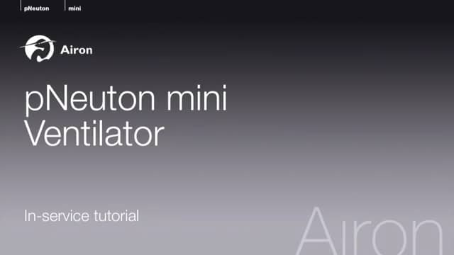 Airon pNeuton mini Ventilator Tutorial on Vimeo