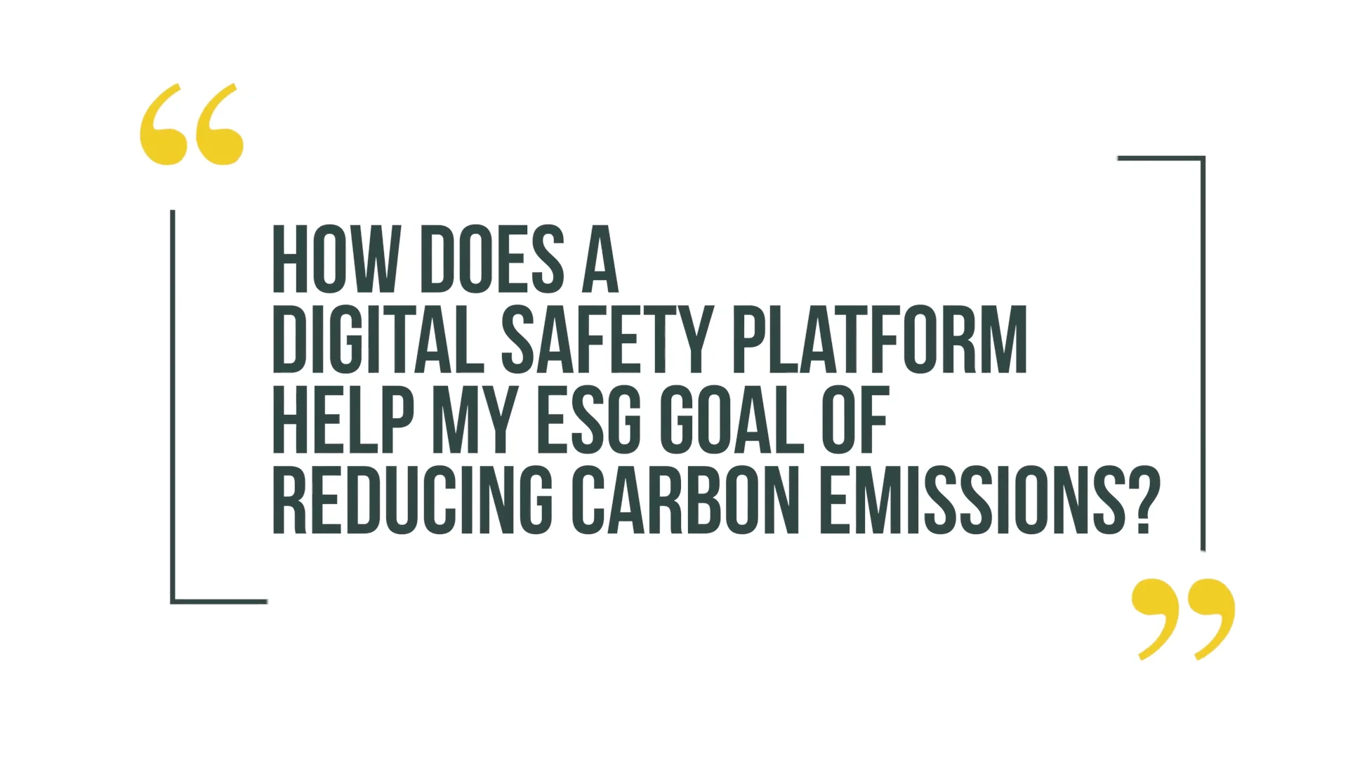 Field Safe Solutions - Carbon Emission Reduction Case Study on Vimeo