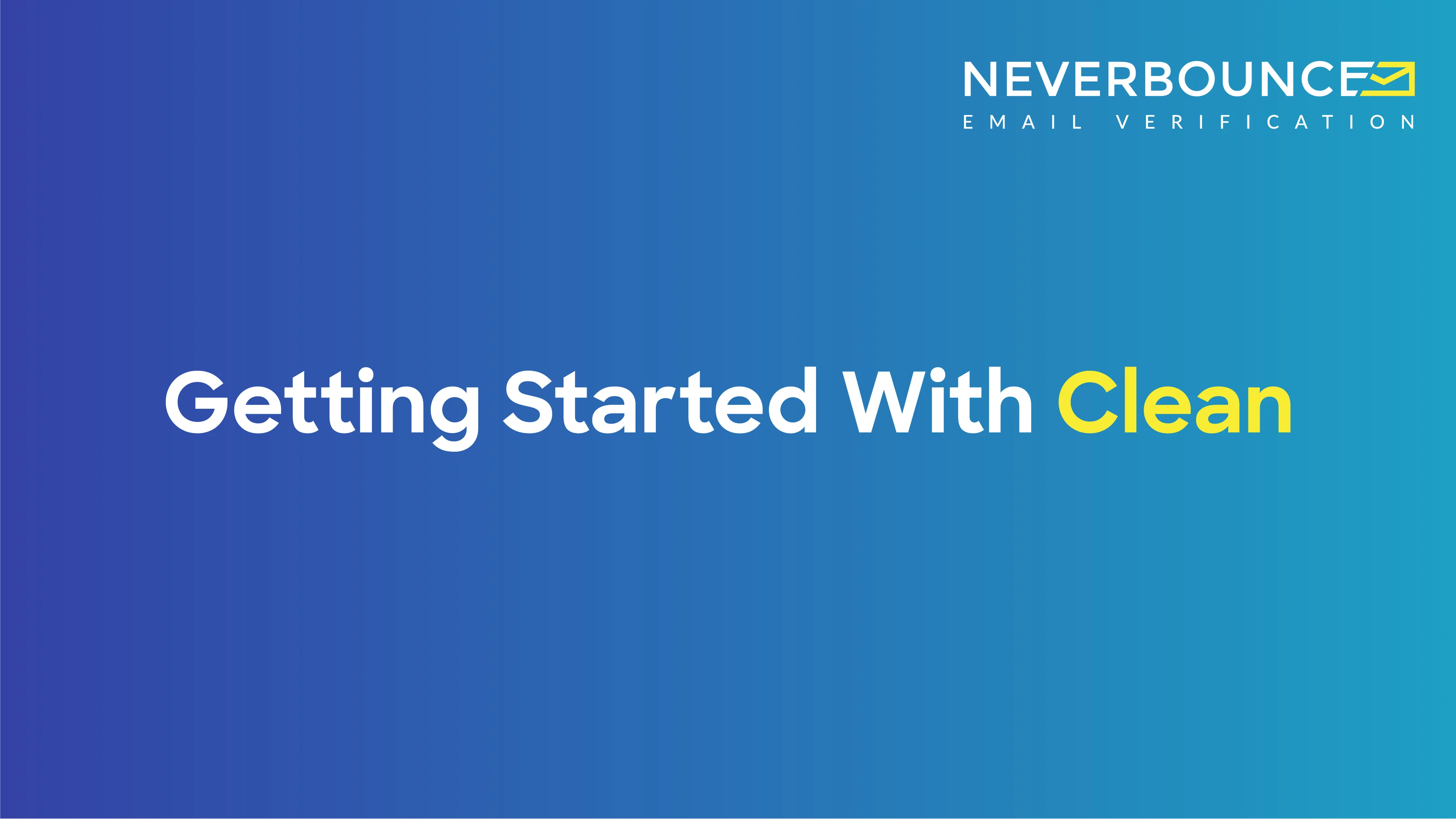 ZoomInfo Video Library - NeverBounce - Getting Started with Clean on Vimeo