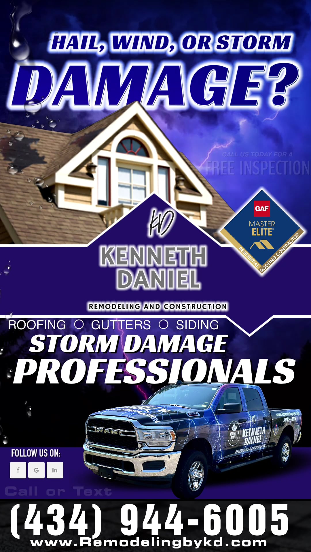 KD Remodeling and construction (Storm Damage Flyer) on Vimeo