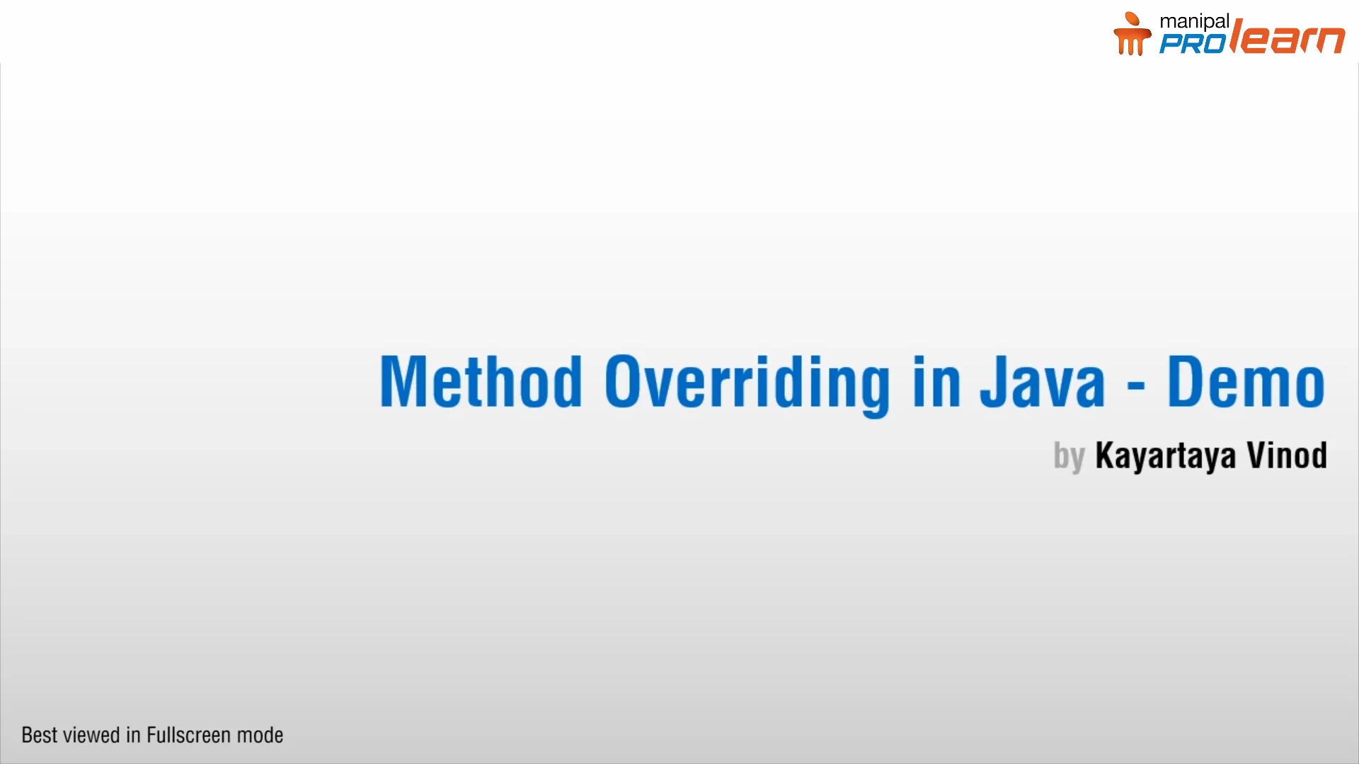 M4L5L5_Demonstration_of_multilevel_inheritance_in_Java - Demo_1 on Vimeo