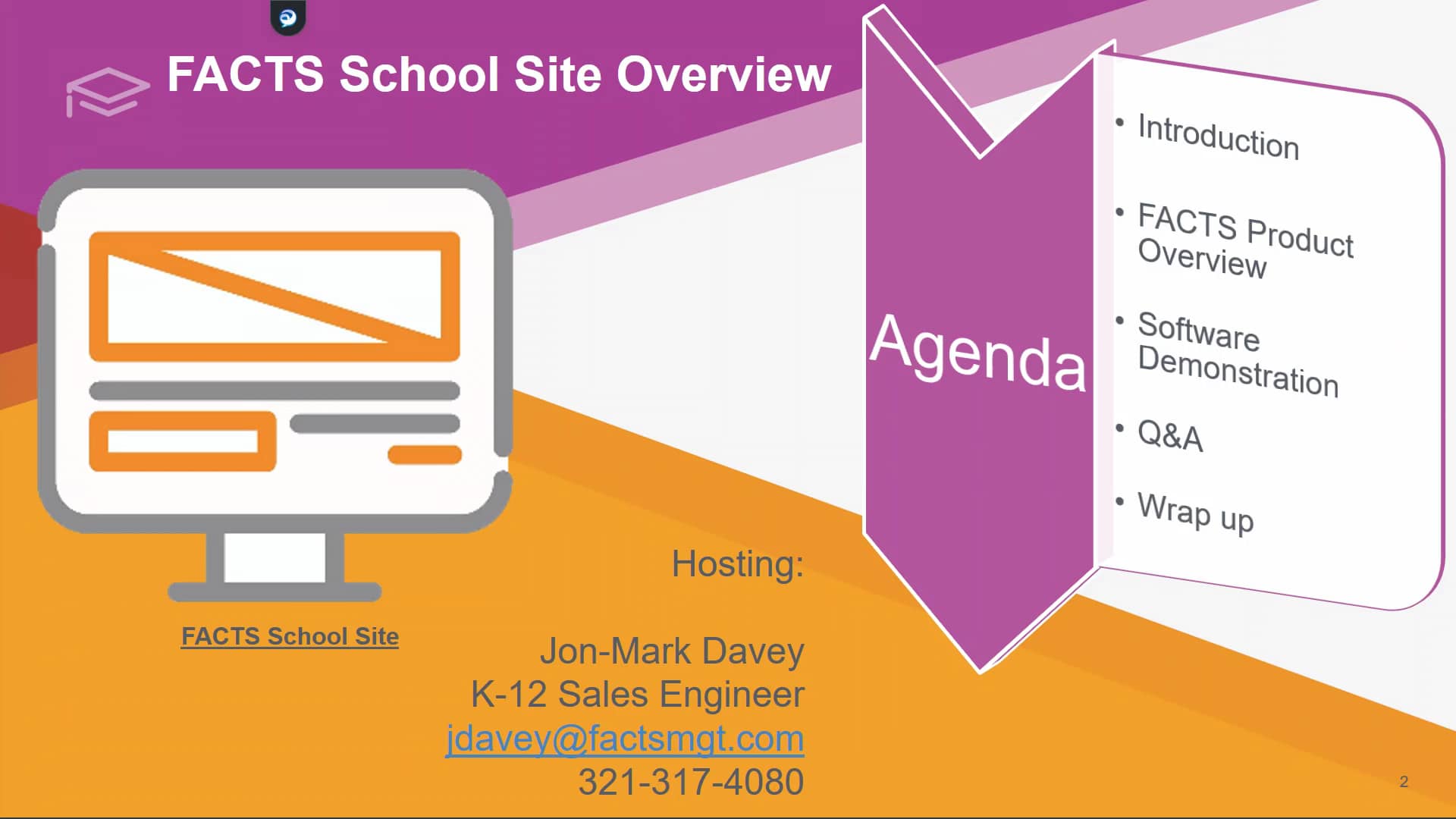 FACTS School Site Version 3 Demonstration on Vimeo