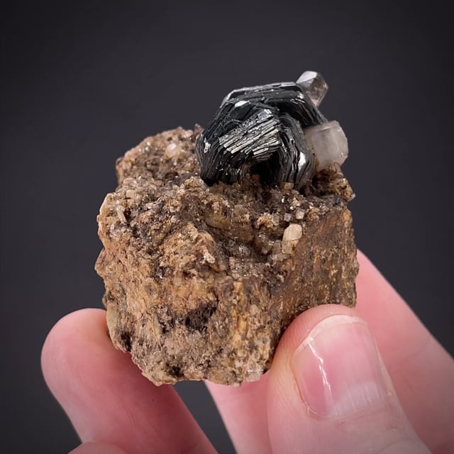 Hematite Rose on matrix | Fibbia, Gotthard Massif, Switzerland