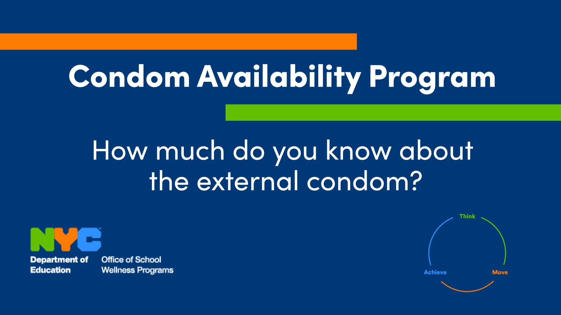 NYC Department of Education External Condom Demonstration video