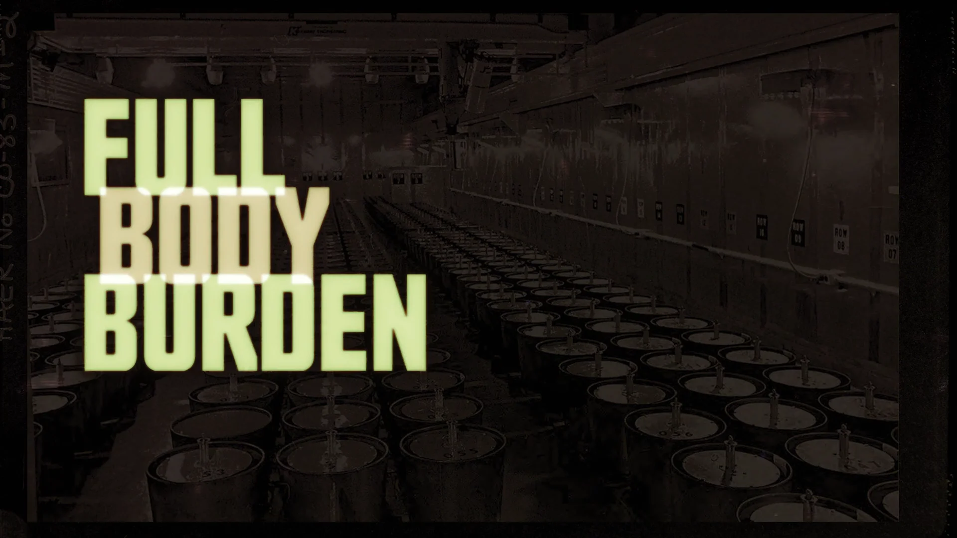 Full Body Burden (Sneak Peek)