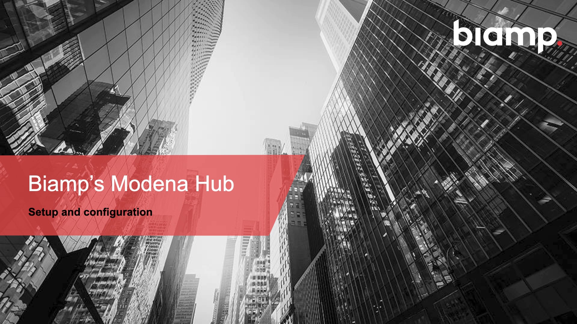 Modena Hub Setup and Configuration on Vimeo