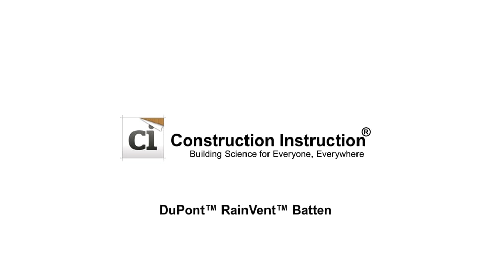 Tyvek® DrainVent™ Rainscreen - Construction Instruction