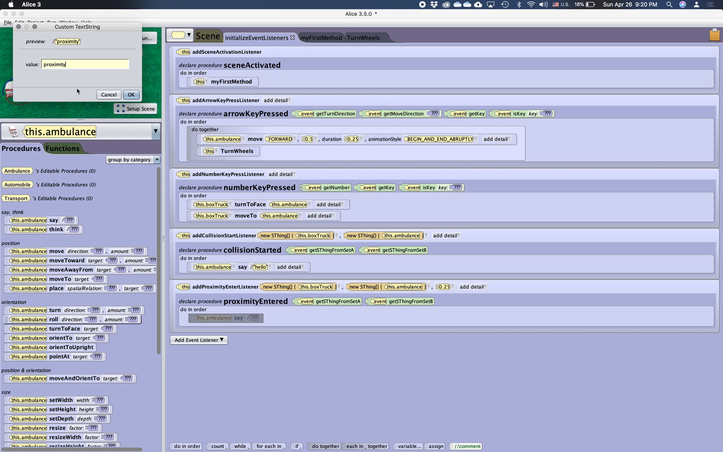Week 6 Alice Tutorial - Proximity and Collision.mp4