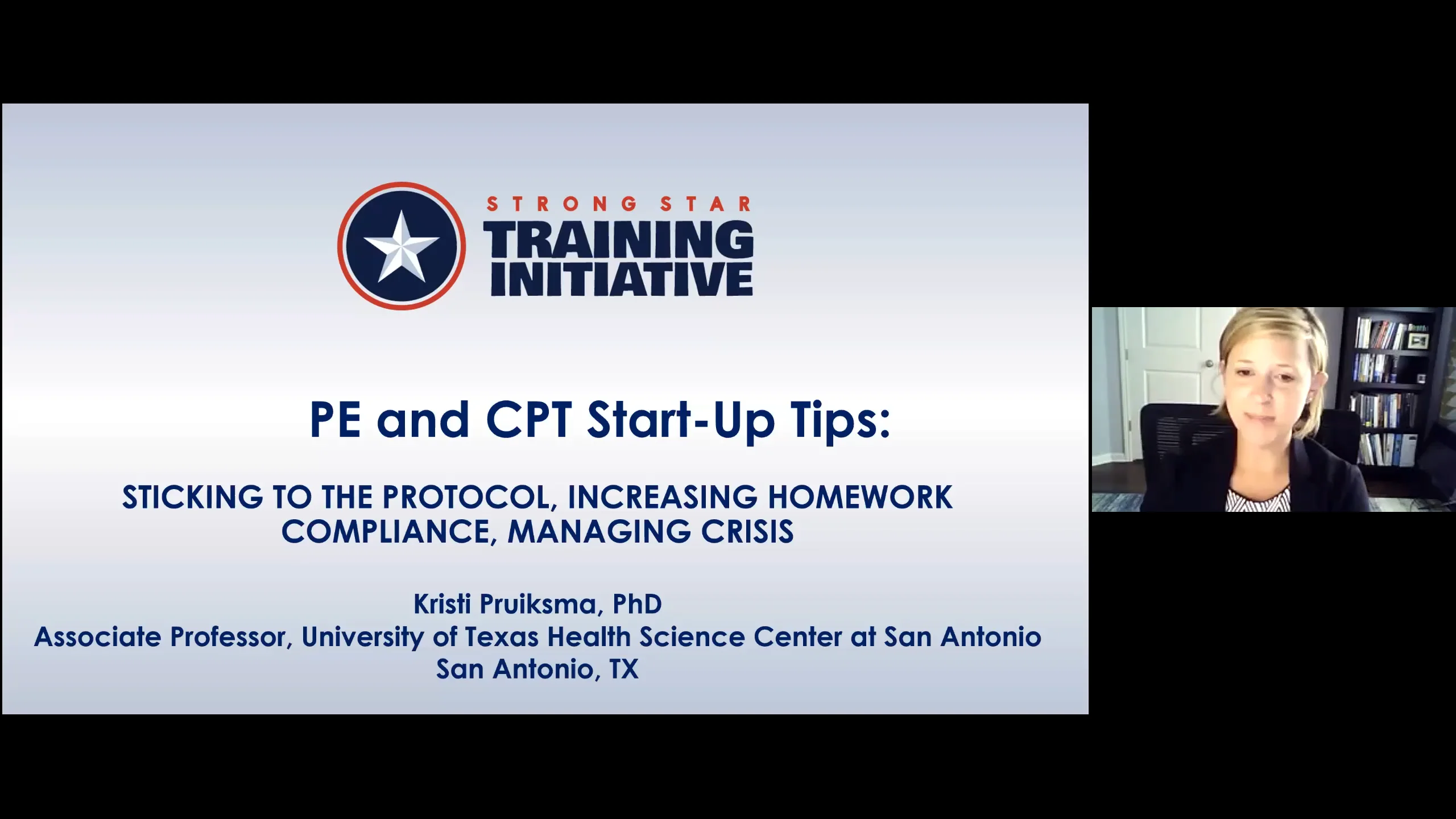 Webinar: PE and CPT Start-Up Tips: Sticking to the Protocol, Increasing Homework Compliance ...