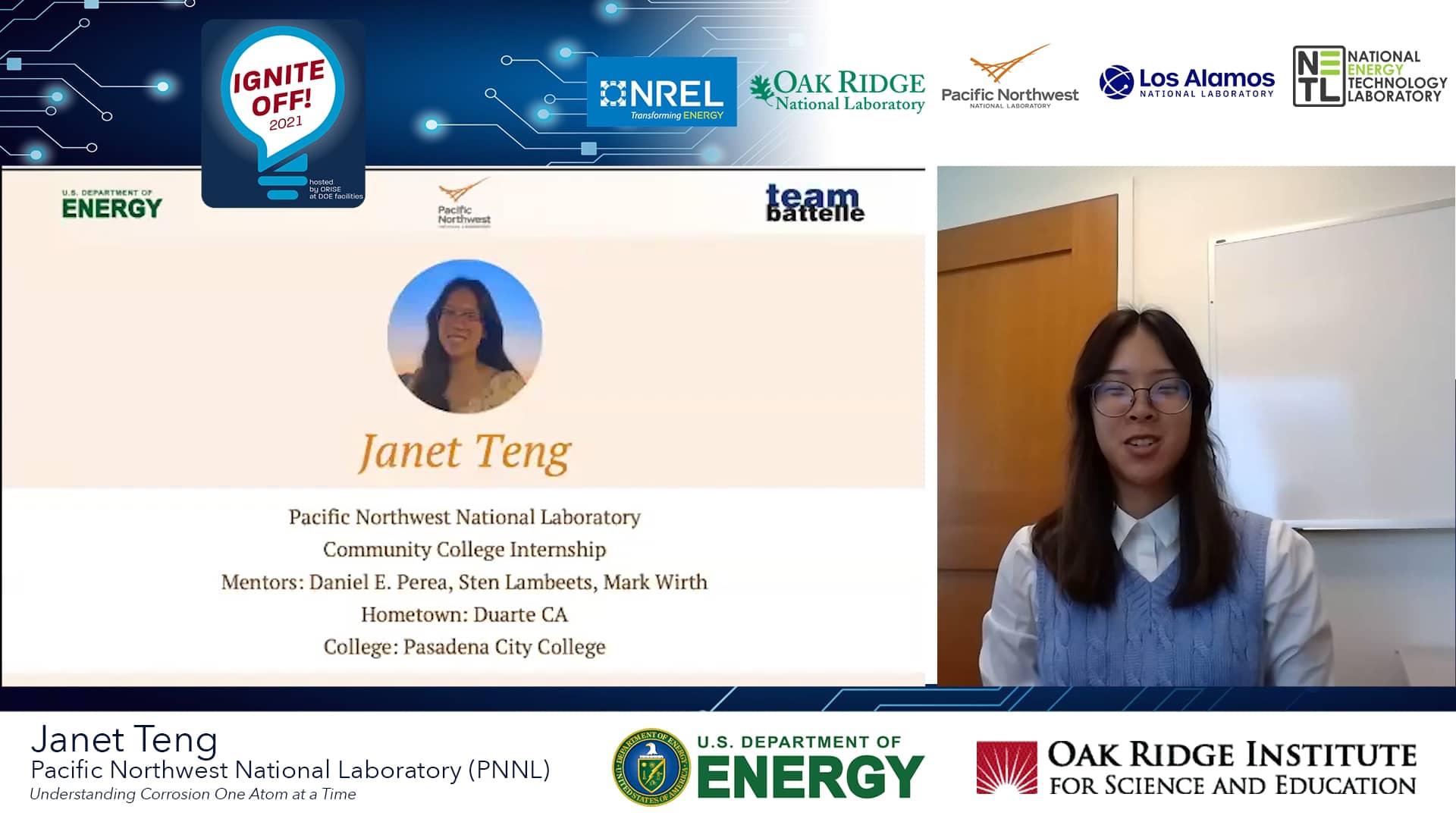 2021 Ignite OFF - Janet Teng, PNNL on Vimeo