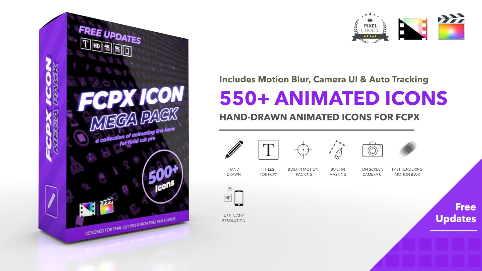 Pixel Film Studios Plugin Tutorials - FCPX Icon Mega Pack - Professional Animated Icons For FCPX ...