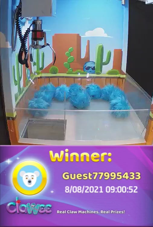 I played Clawee and won a real prize! Check it out! --->