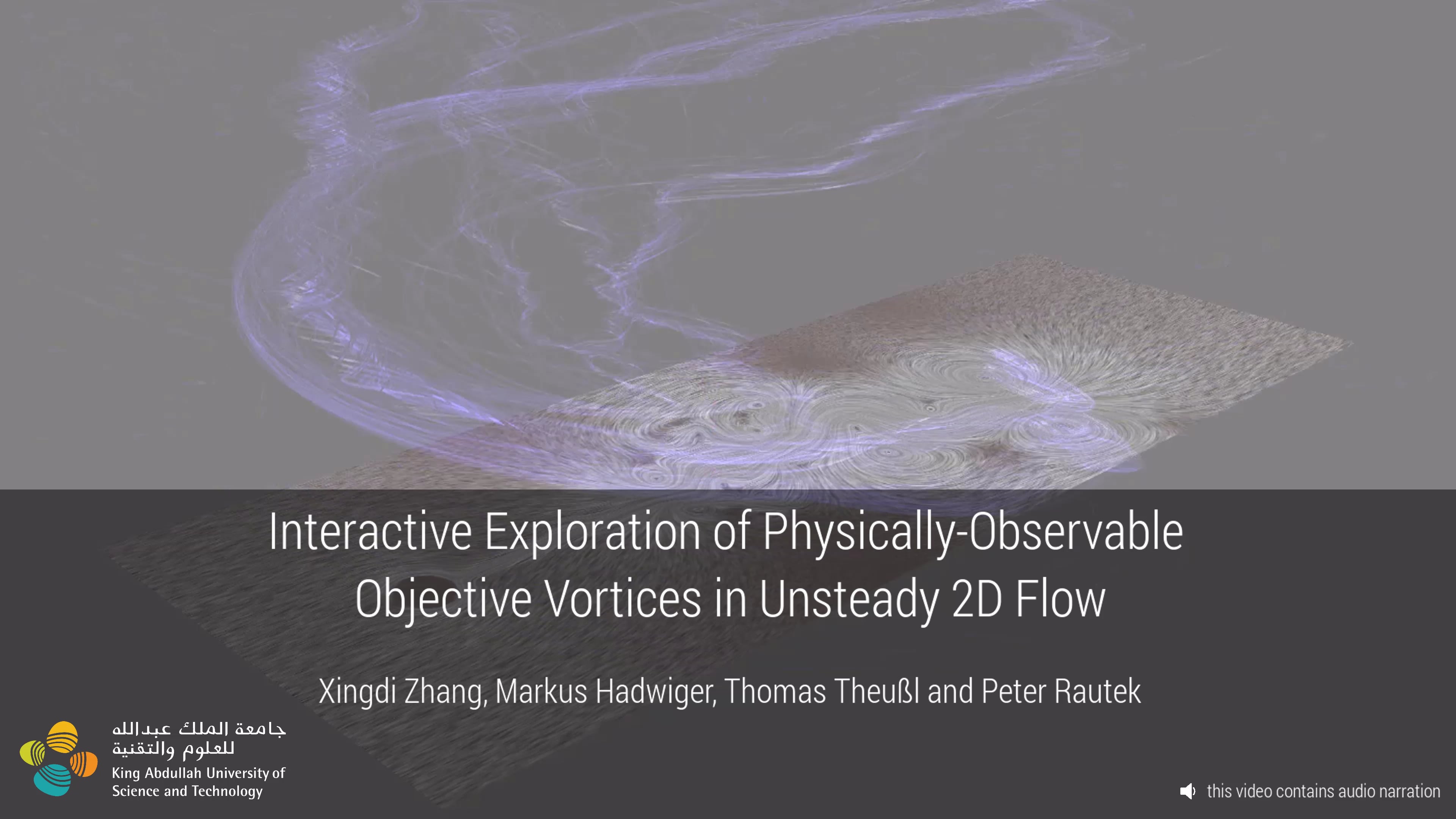 Interactive Exploration of Physically-Observable Objective Vortices in Unsteady 2D Flow on Vimeo