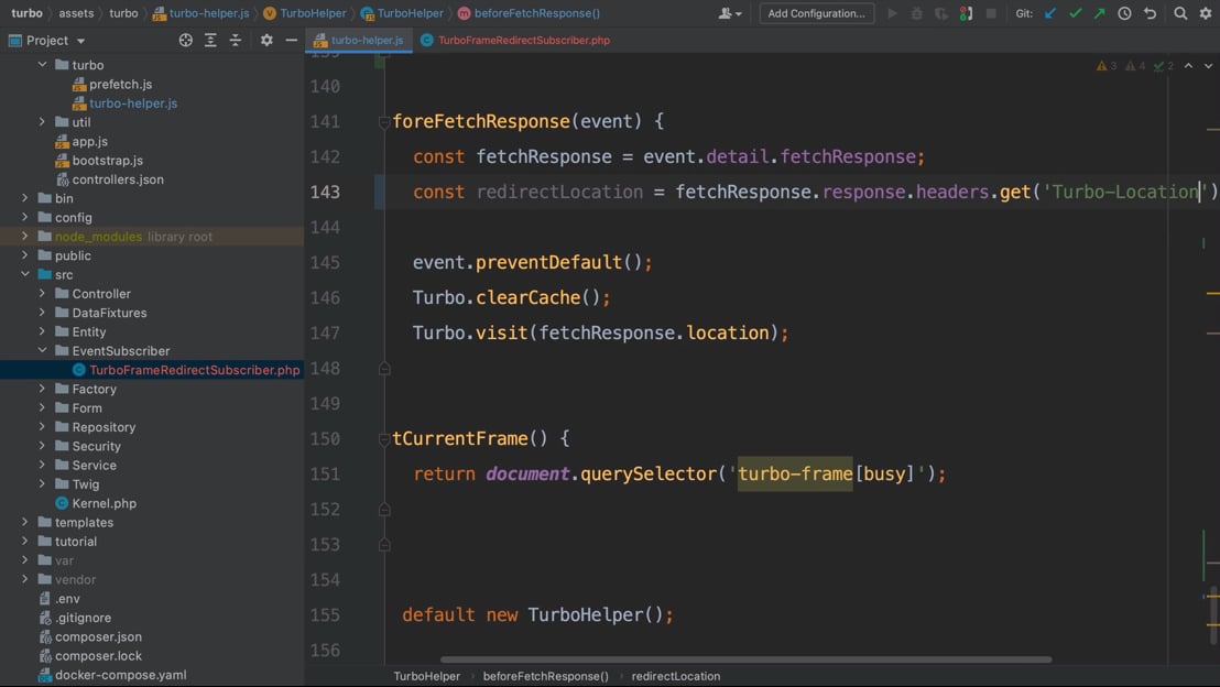 Smart Frame Redirecting with the Server > Symfony UX: Turbo | SymfonyCasts