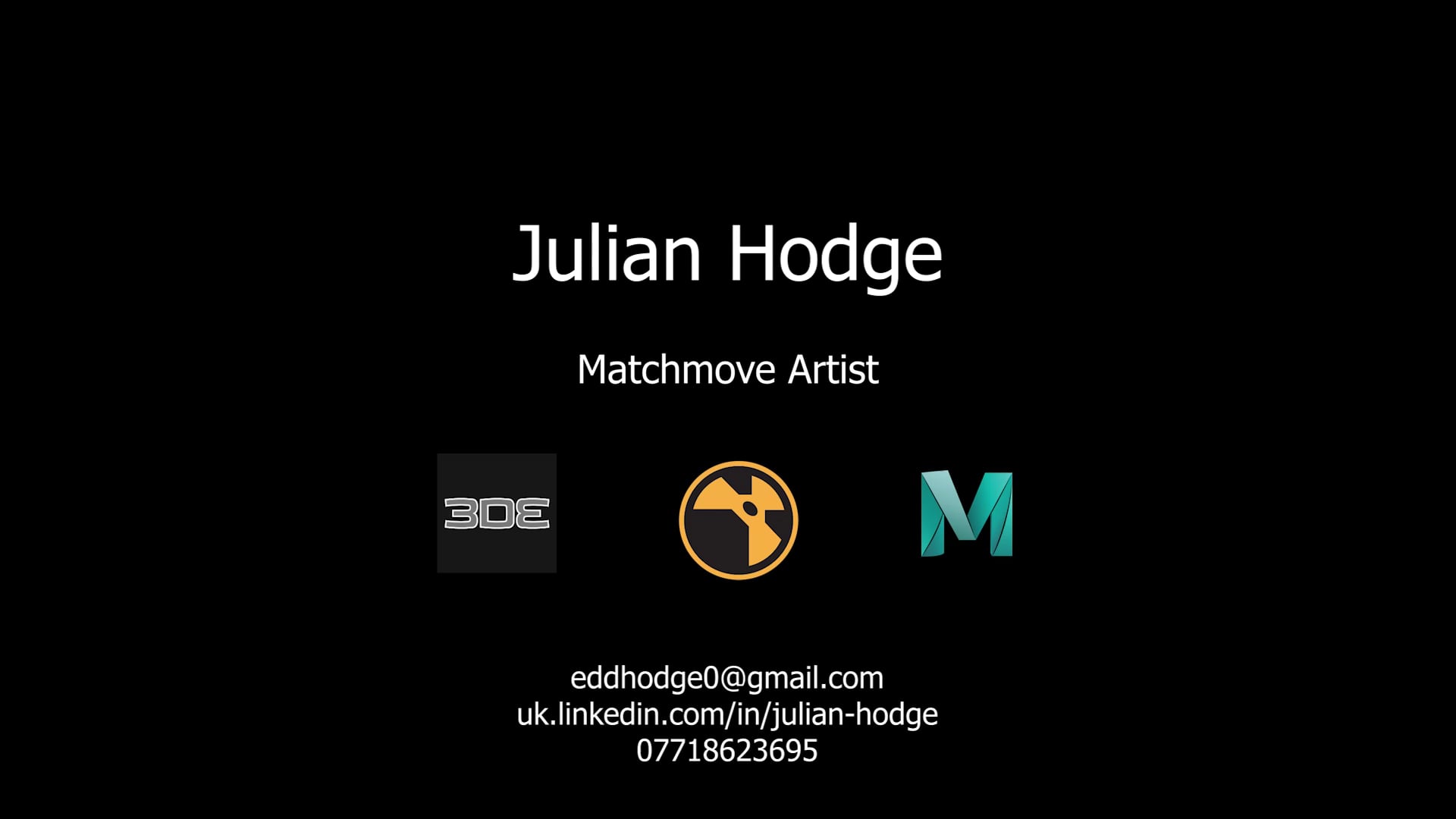 Julian Hodge Matchmove Reel 2021 on Vimeo