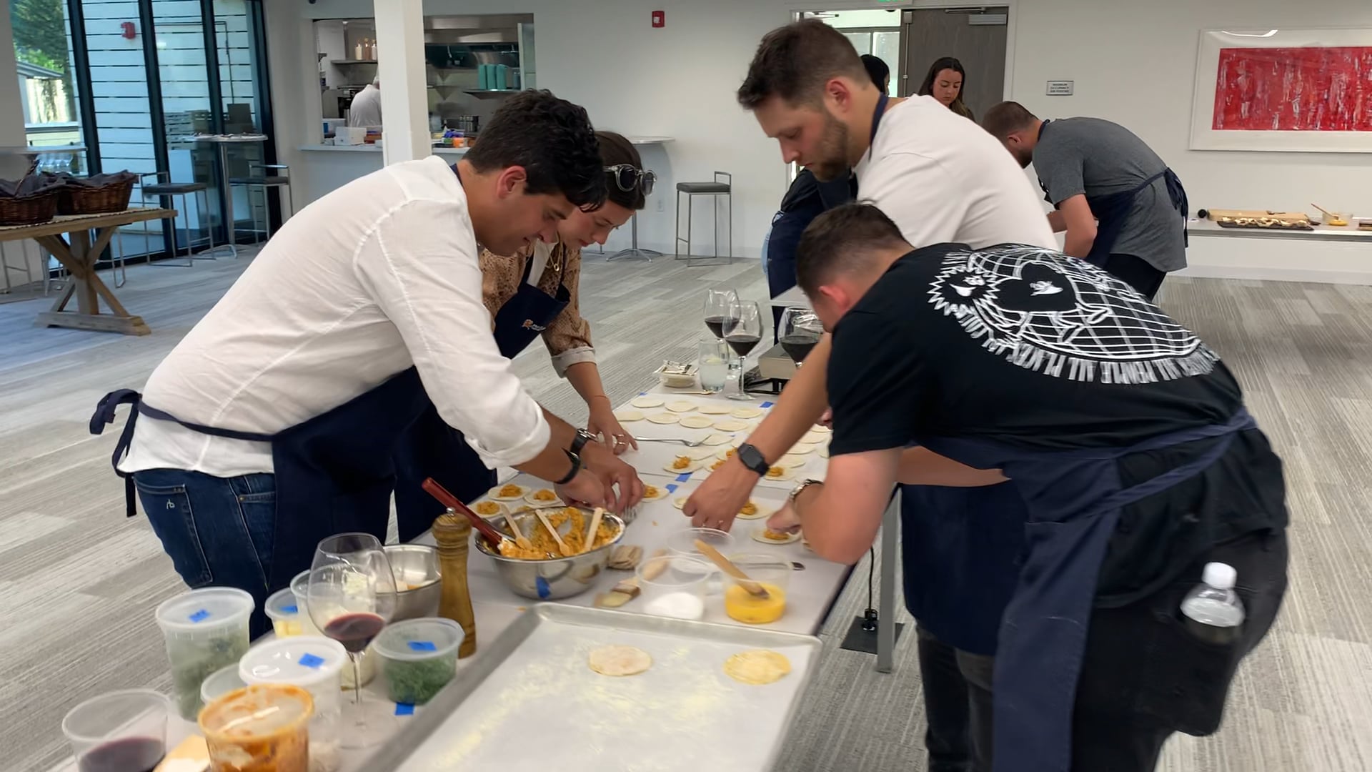 Teams making pasta on Vimeo