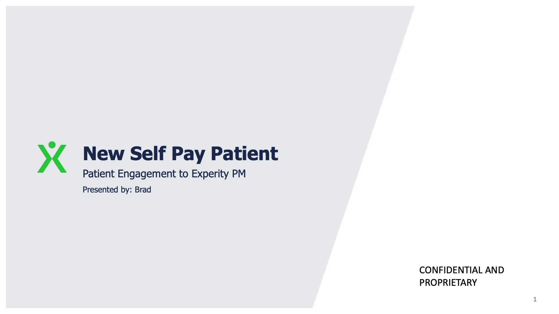 New Self Pay Patient - Patient Engagement and Experity Integration