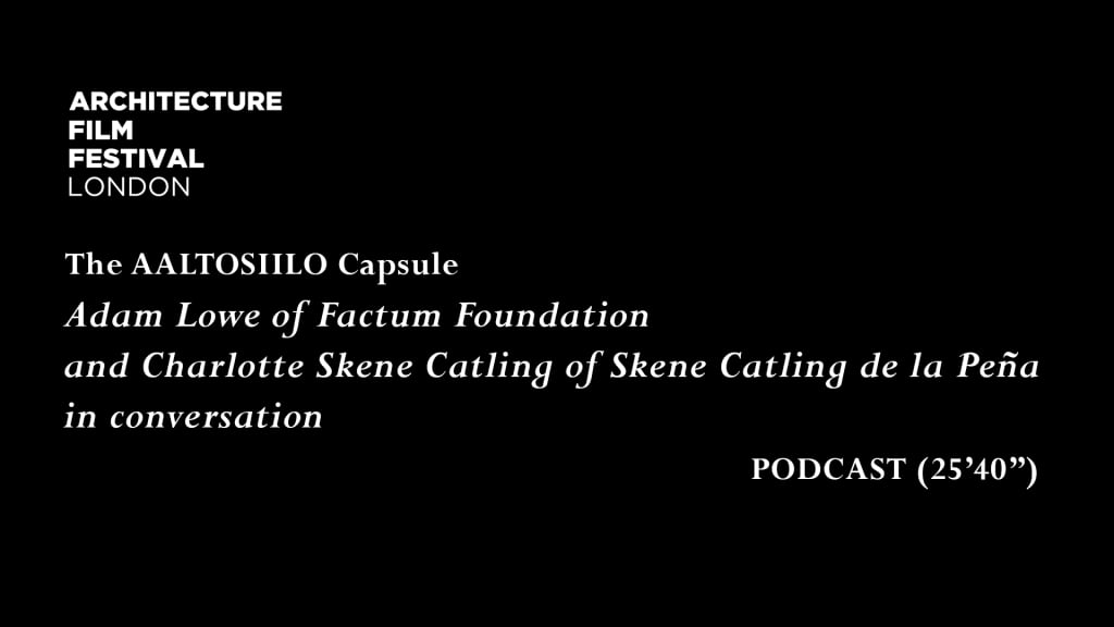 The AALTOSIILO Capsule - Adam Lowe and Charlotte Skene Catling in ...