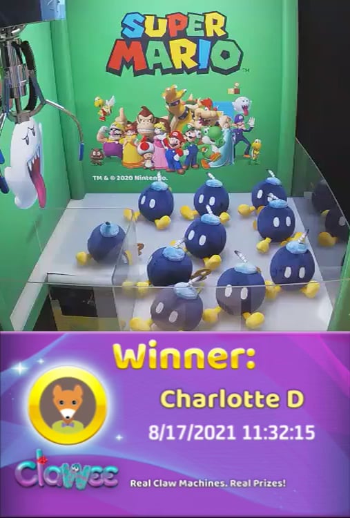 I played Clawee and won a real prize! Check it out! --->