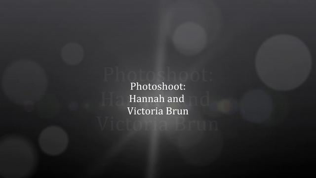 Hannah and Victoria Brun - Photoshoot on Vimeo
