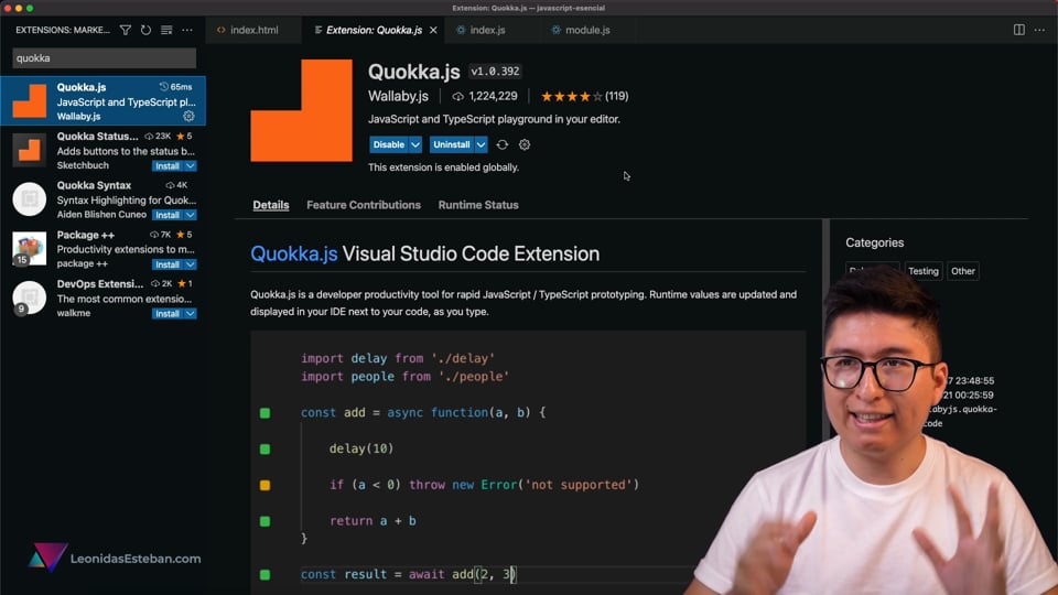 Leonidas Esteban, Google Developer Expert en Web Technologies