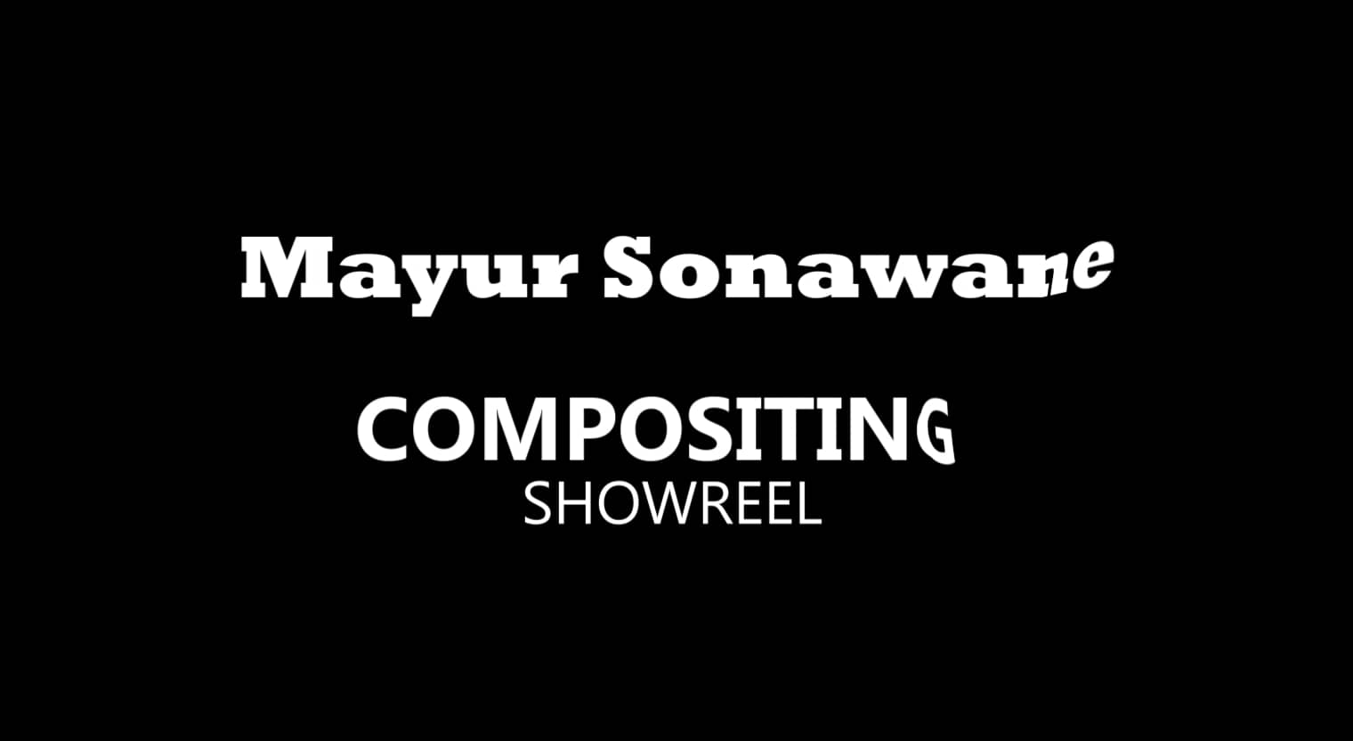 VFX_SHOWWREEL Mayur sonawane on Vimeo
