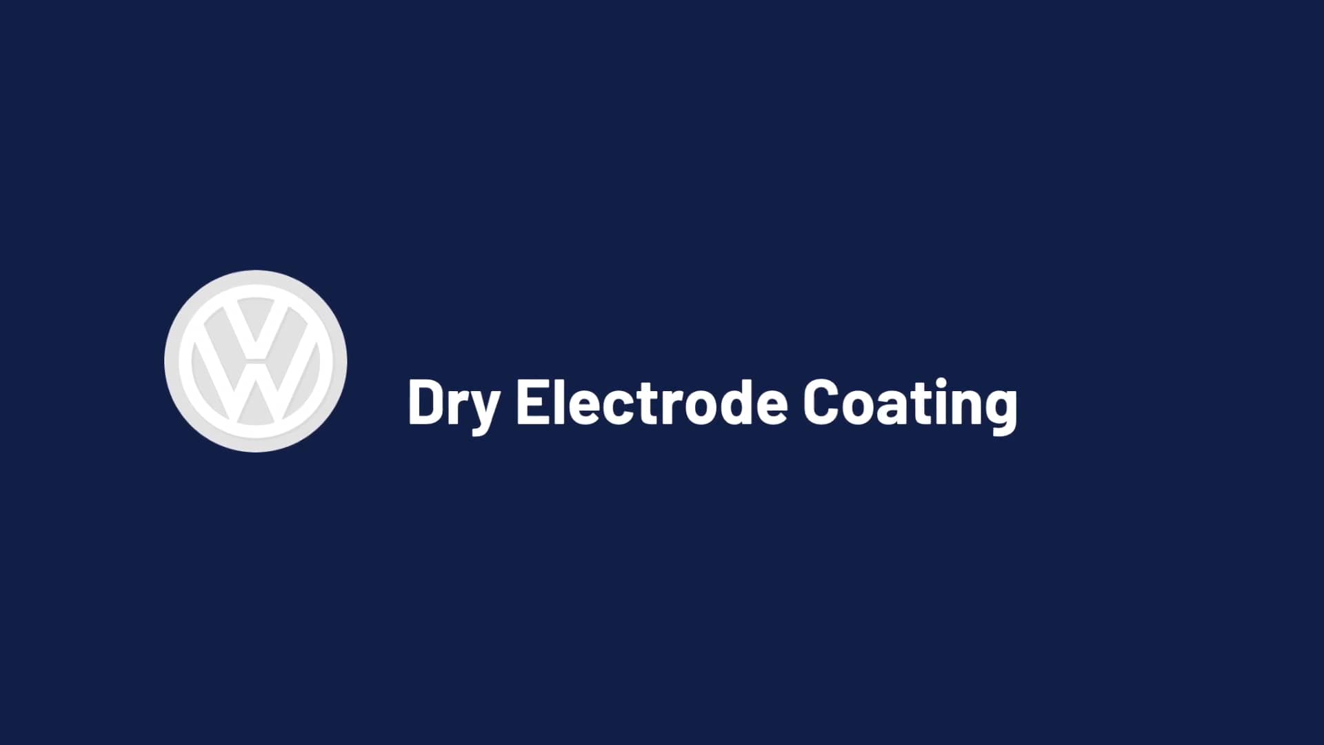 Dry Electrode Coating for EV batteries (VW, Tesla) on Vimeo
