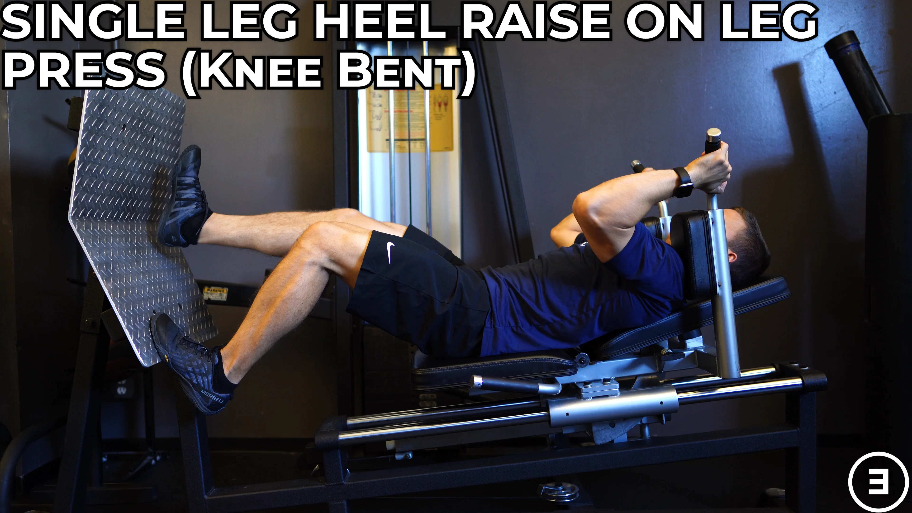 4. Single Leg Knee Bent Heel Raise on Leg Press (Tutorial) on Vimeo