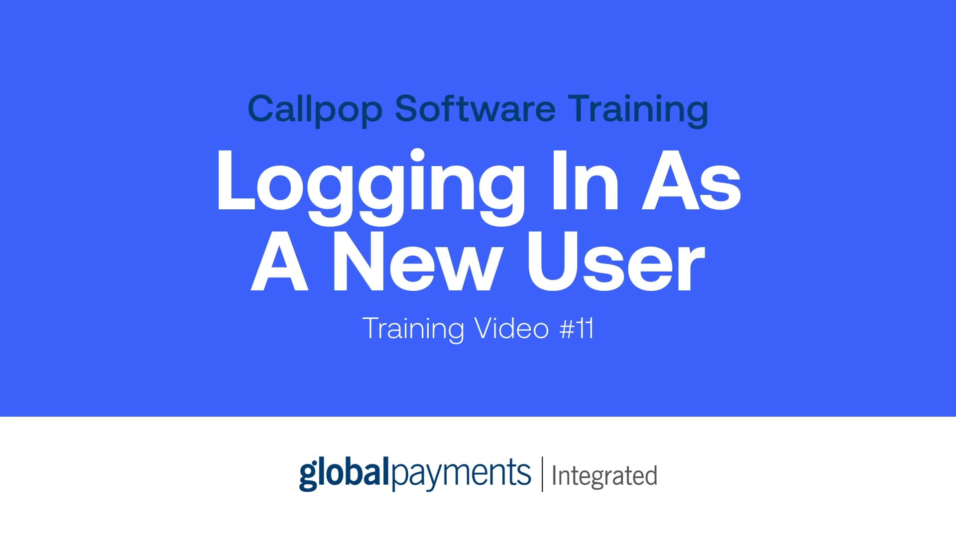 Callpop Training 11-Logging in as a new User on Vimeo