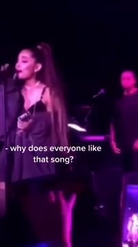 Ariana Grande trash talks her own song on Vimeo