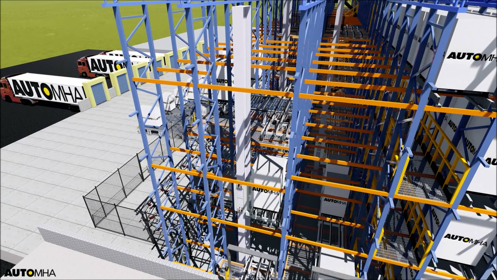 Automha: AutoSatMover Pallet Storage System in Chicago, IL on Vimeo