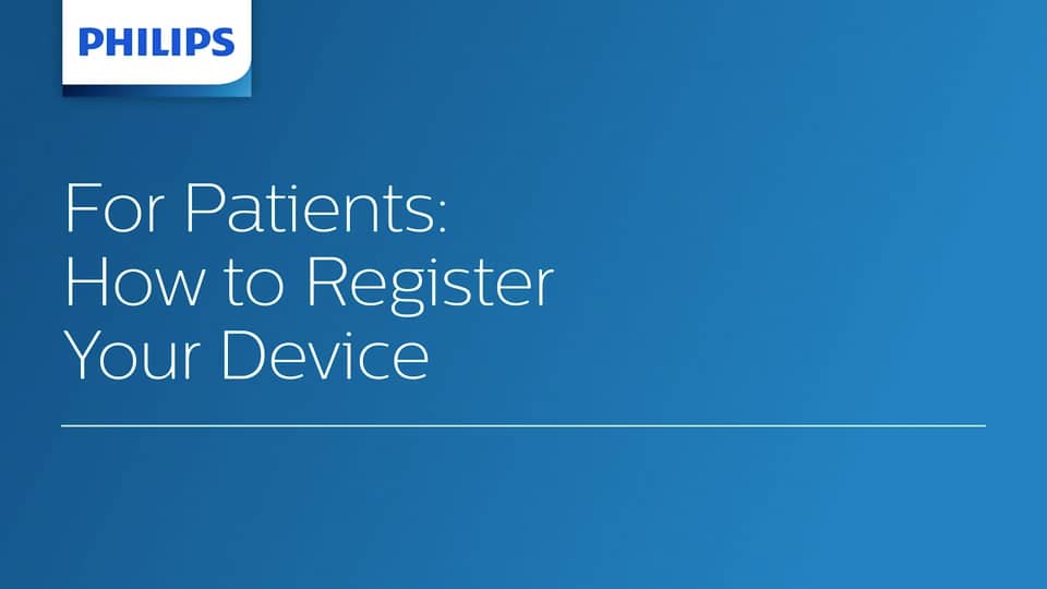 Philips Recall Registration: How To Register Your Device on Vimeo