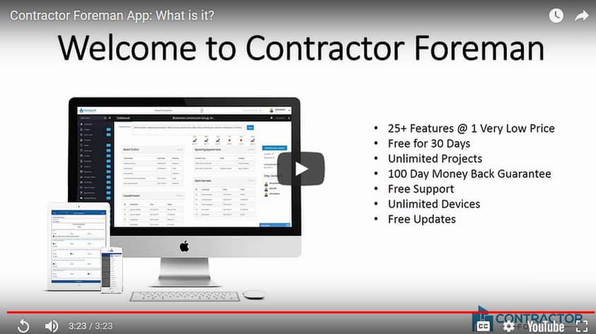 Getting Started with Contractor Foreman on Vimeo