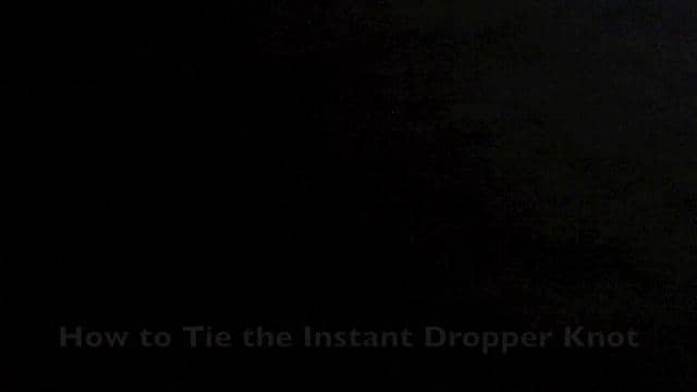 How to Tie the Instant Dropper Knot on Vimeo