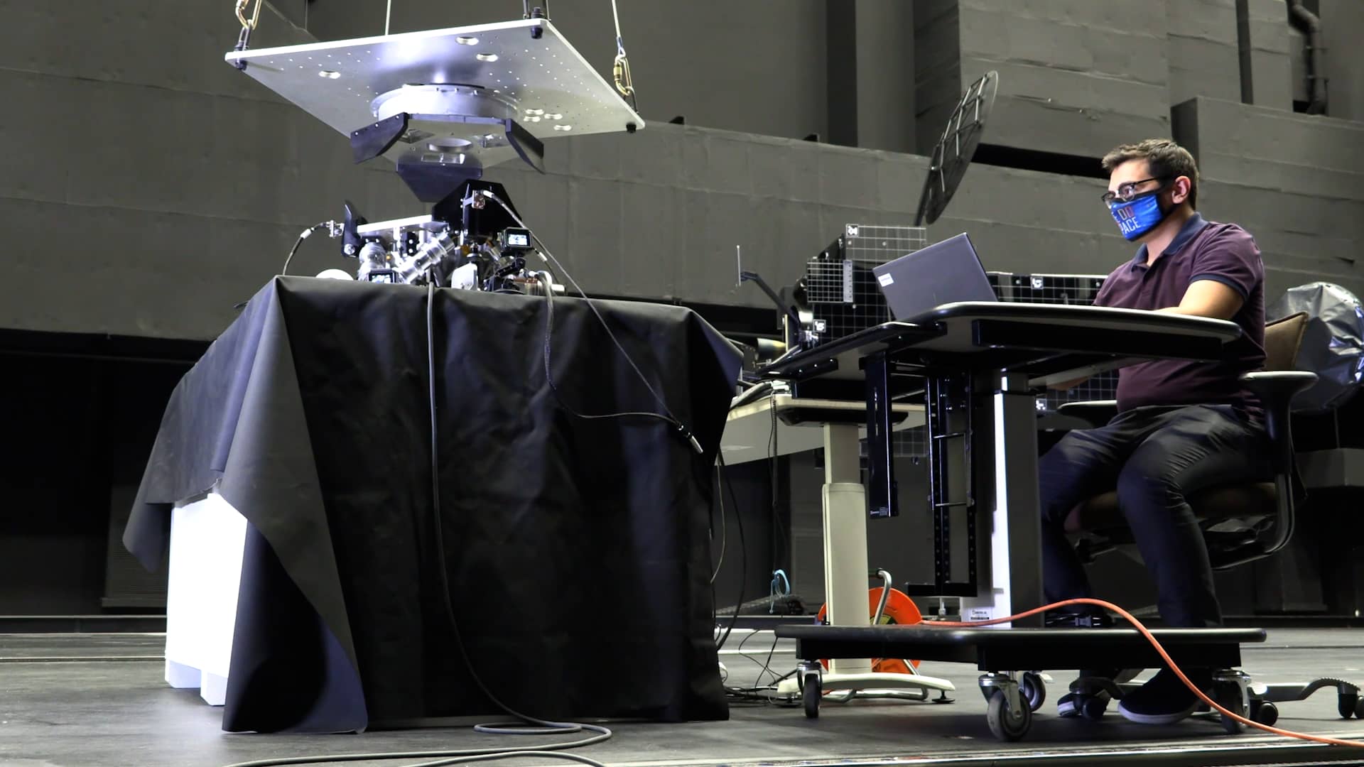 Augmentation System Port Interface (ASPIN) docking adapter - B-Roll on ...