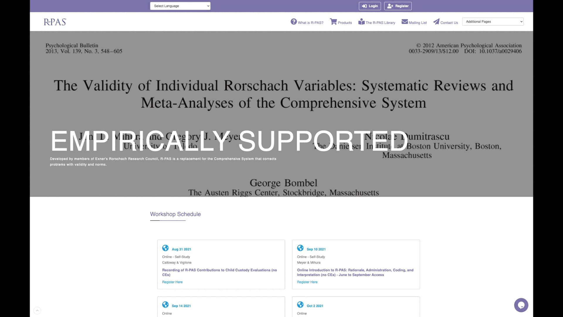 Registering for an R-PAS Account on Vimeo