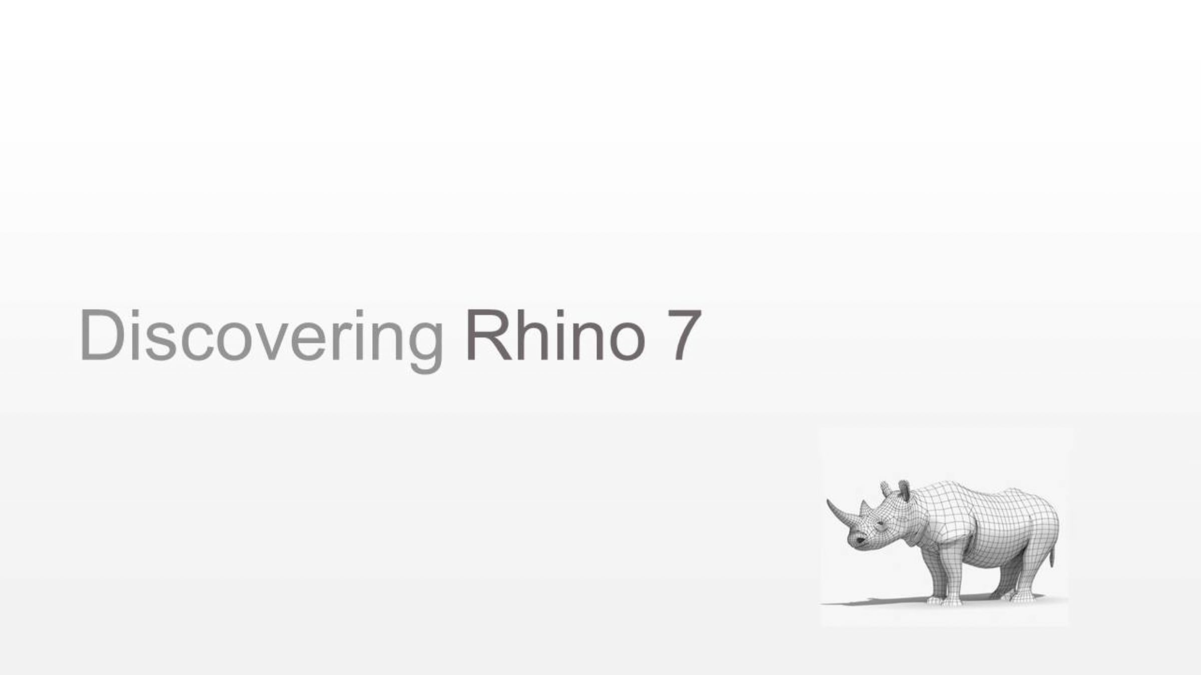 SubD Geometry | New in Rhino 7