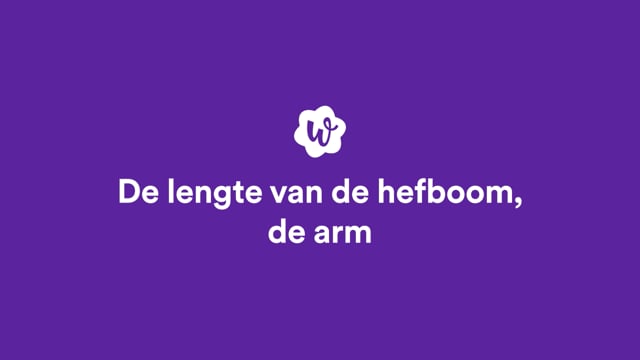 De lengte van de hefboom, de arm oefenen | StudyGo
