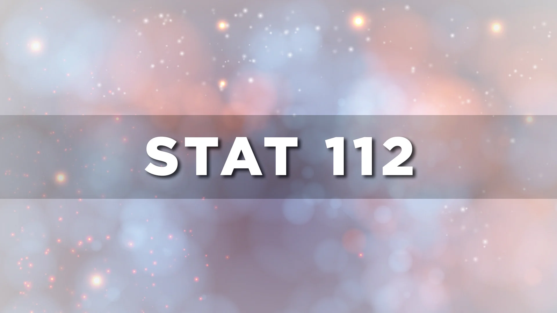 STAT 112 - STAT112 Chapter 1&2 on Vimeo