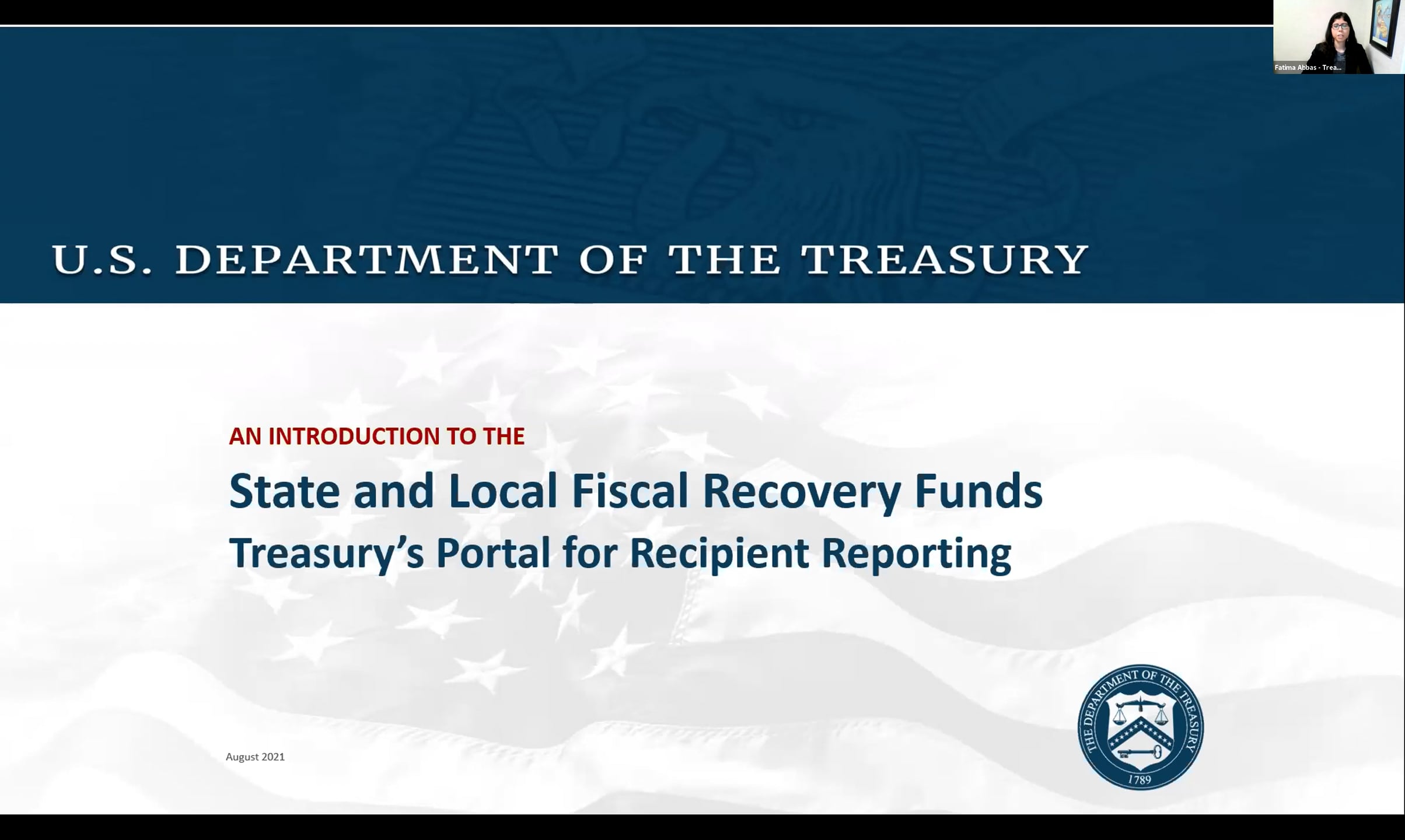Fiscal Recovery Fund Interim Report Information Session with Treasury ...